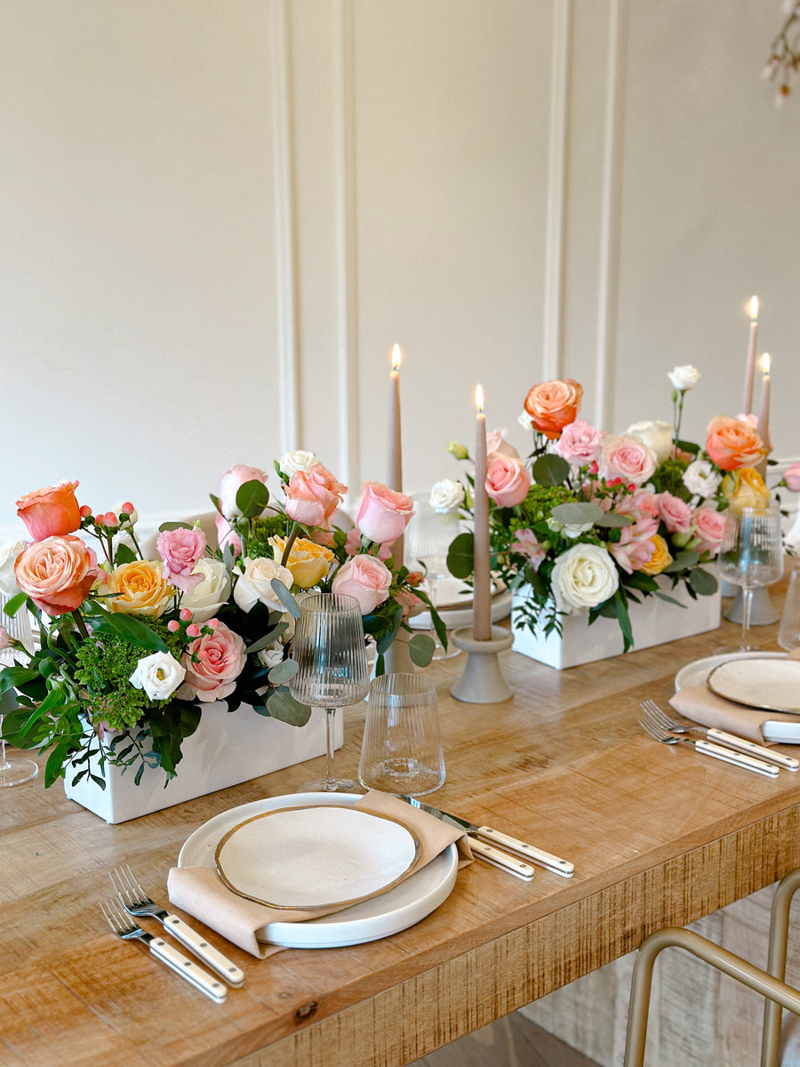 Pretty Party Centrepiece - Elongated Bloom Box